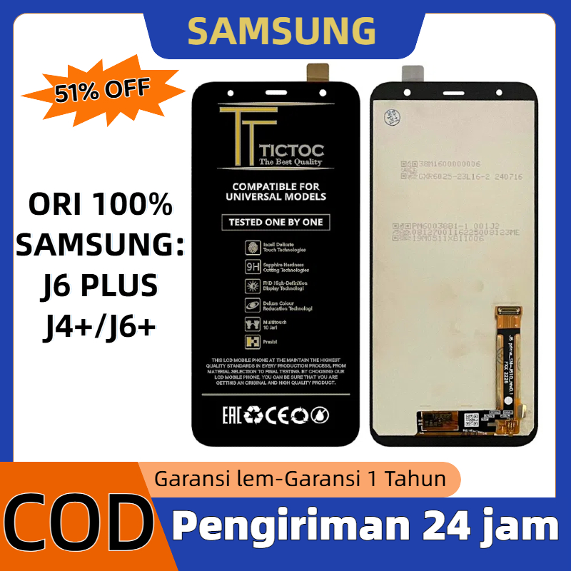 Jual 【ORIGINAL】LCD TOUCHSCREEN SAMSUNG J6+/J4+/J610/J410 FULLSET layar ...