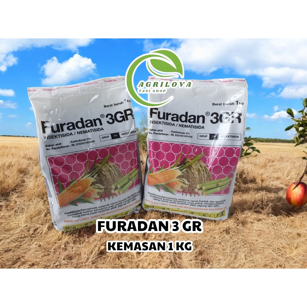 Jual FURADAN 3GR KEMASAN PABRIK 1 KG INSEKTISIDA | Shopee Indonesia