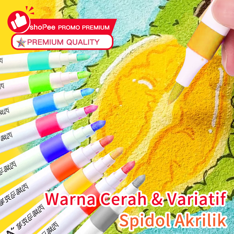 Jual Acrylic Marker Set Spidol Akrilik DIY Painting Spidol Pastel ...