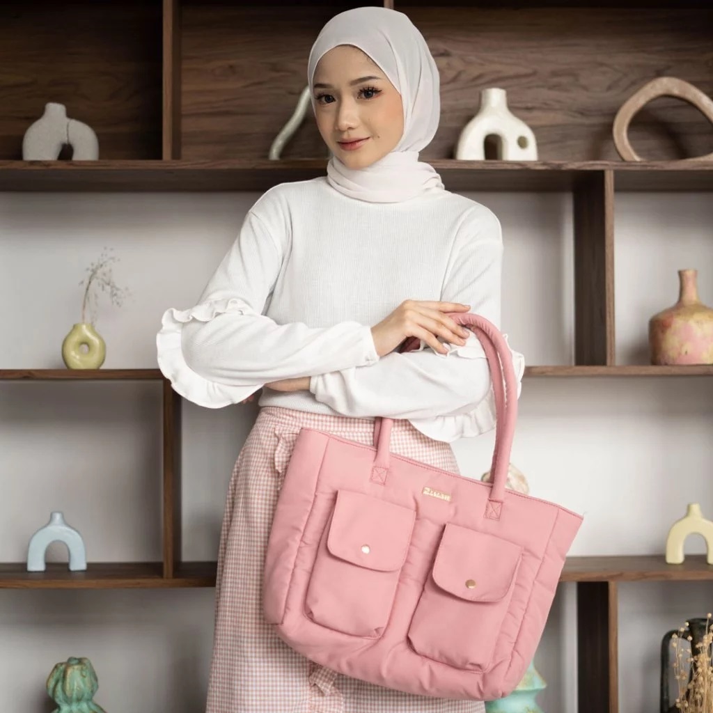 Jual BEBLESS BYONCE Puffy Bag Tas Totebag Wanita Tas Bahu Wanita Kanvas ...