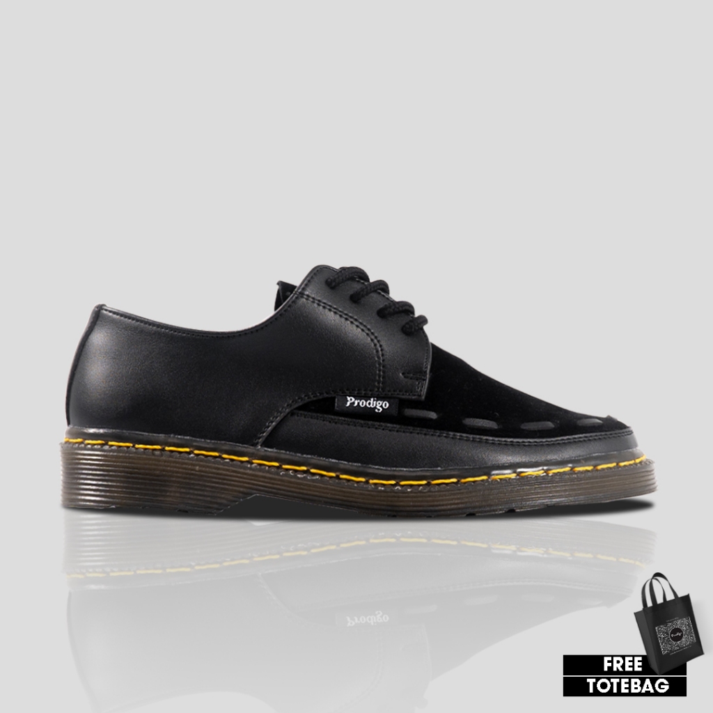 Jual Prodigo * Sepatu Pria Nirwana Hitam | Sepatu Low Boots | Sepatu ...