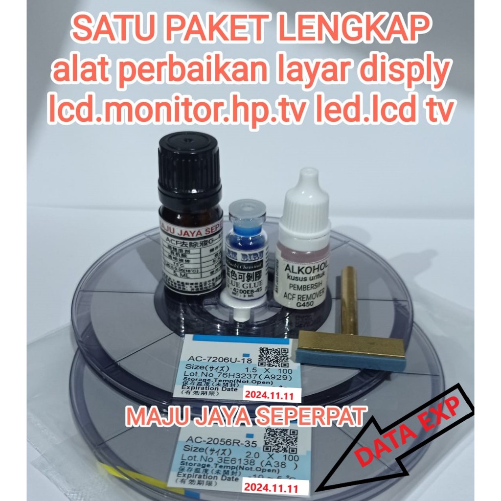 Jual Lem ACF AC 2056R-35 + AC 7206U-18 + Mata solder T + ACF REMOVER ...