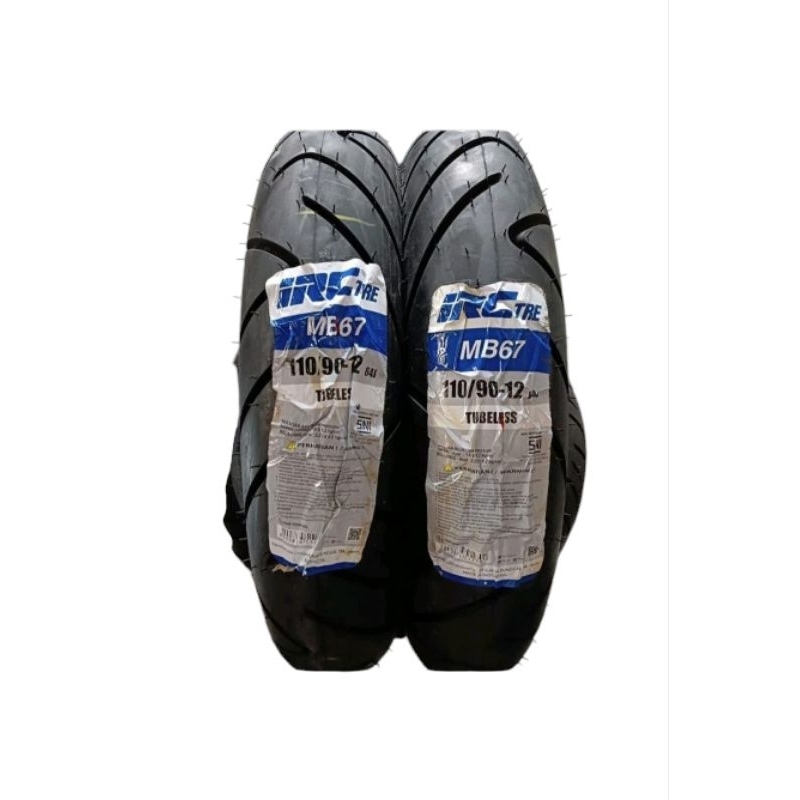 Jual BAN LUAR IRC TUBELESS MB67 (110/90-12) BAN BELAKANG SCOOPY DONAT FREEGO RING 12 ORIGINAL PT ...