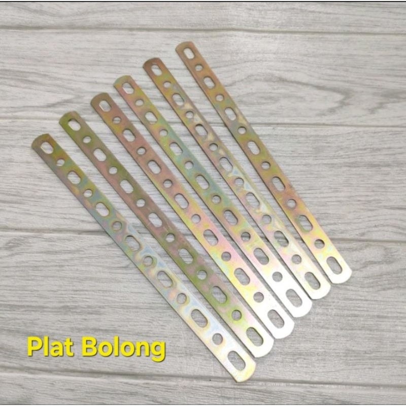 Jual Bracket Plat Besi Bolong Serbaguna 30cm Kuning & 40cm Crome ...
