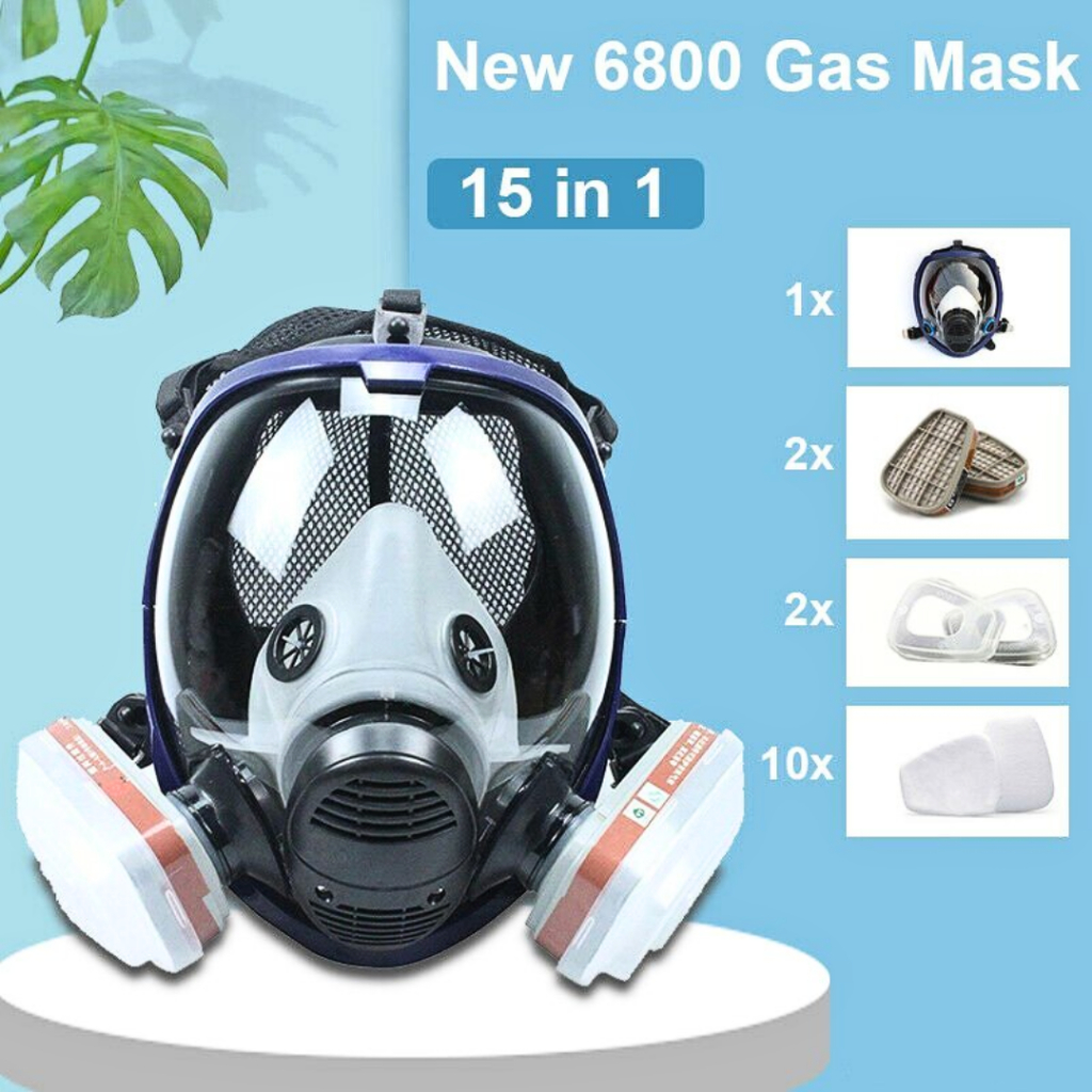 Jual MALL TaffGUARD Masker Gas Respirator Full Face Beracun kimia debu ...