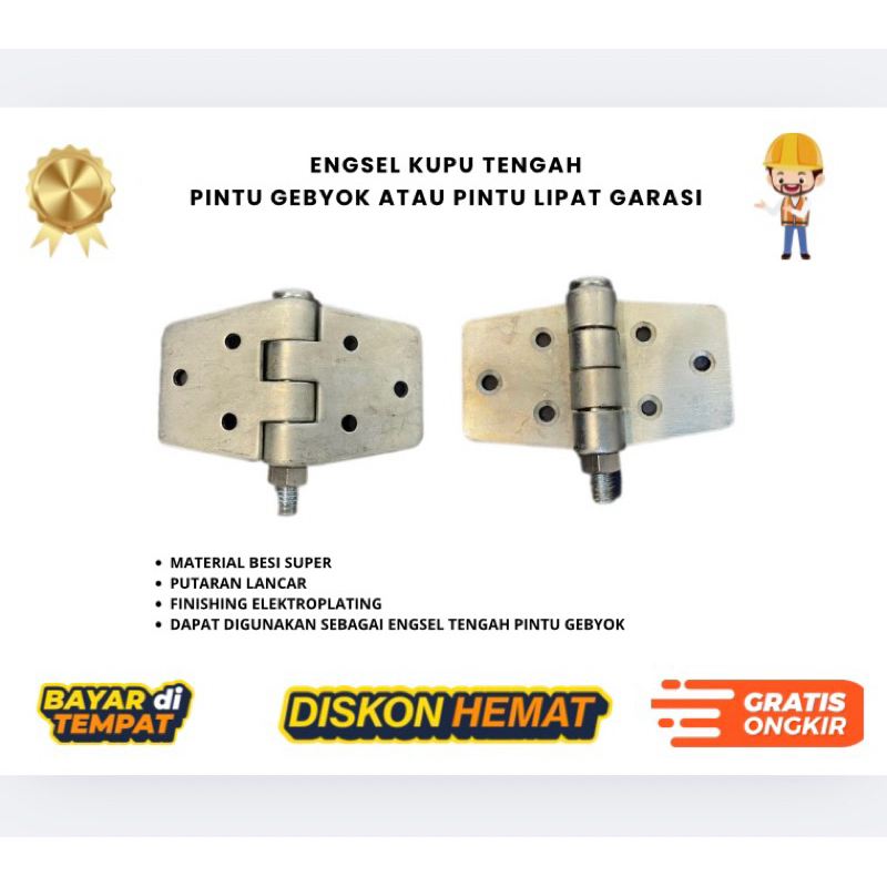 Jual ENGSEL KUPU TENGAH PINTU GARASI ATAU PINTU GEBYOK DAN PINTU LIPAT ...