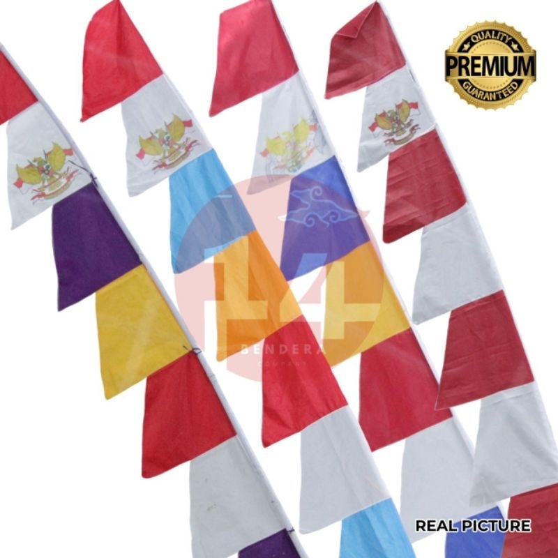 Jual bendera umbul umbul geregaji warna warni | Shopee Indonesia