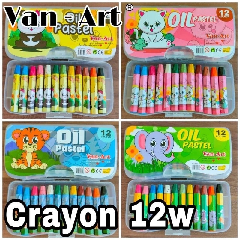 Jual CRAYON OIL PASTEL 12 WARNA | Shopee Indonesia