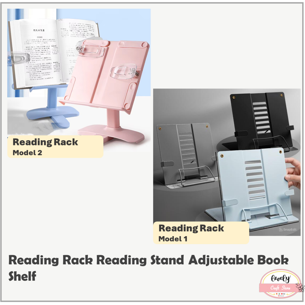 Jual LovelyCraftStore | Reading Rack Reading Stand Adjustable Reading ...