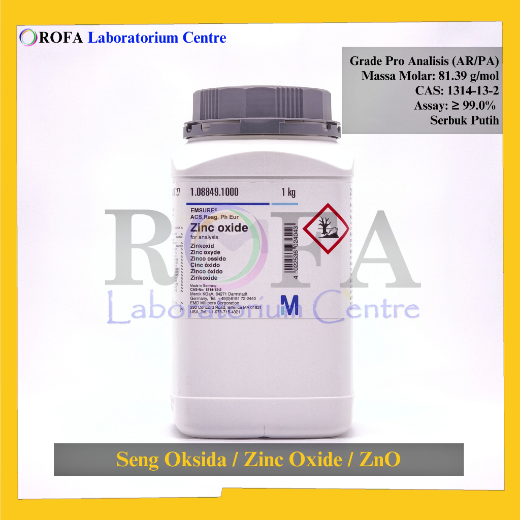 Jual Zinc Oxide / Seng Oksida / ZnO Pro Analisis | Shopee Indonesia