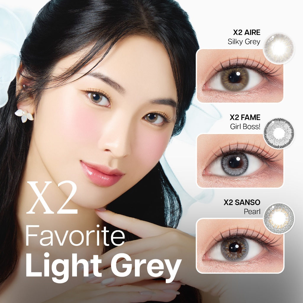 Jual X2 Softlens Light Grey Series | Soflens Wedding | Soflens Minus ...
