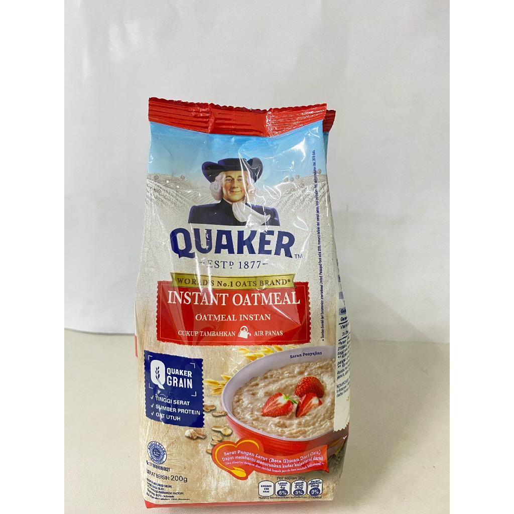 Jual QUAKER INSTAN OATMEAL 200G | Shopee Indonesia
