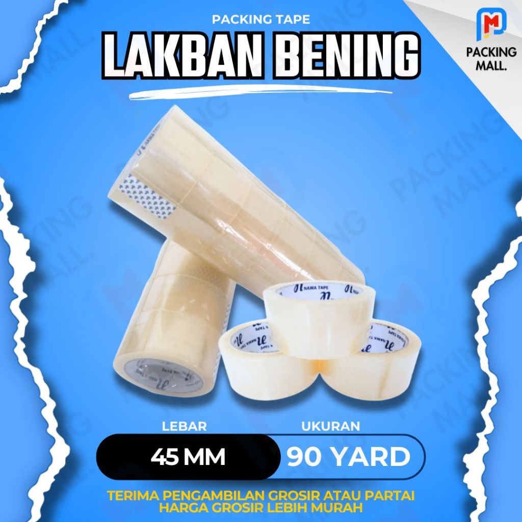 Jual Lakban Bening 90 yard / Lakban Coklat / Lakban Fragile /Lakban ...