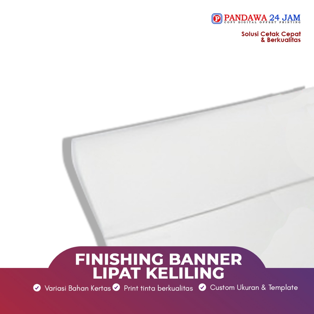 Jual FINISHING LIPAT KELILING / SELONGSONG / POTONG BANNER / | Shopee ...