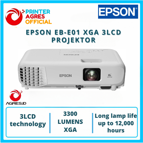 Jual PROTEKTOR EPSON EB-E01 | EBE 01 | EB E01 PROHECTOR 3300 LUMENS XGA 3LCD | Shopee Indonesia