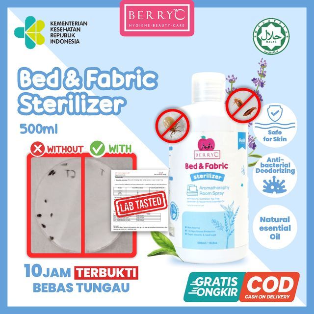 Jual BerryC Bed And Fabric Spray Refill 500ml Sanitizer Anak Anti ...