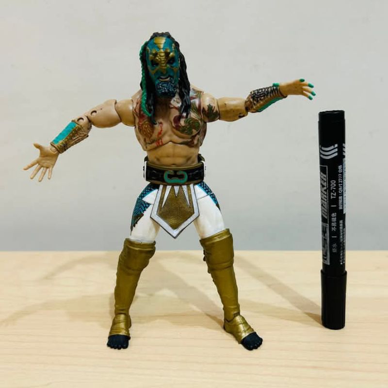 Jual mainan figure wrestling wwe AEW Unrivaled Series 5 Luchasaurus ...