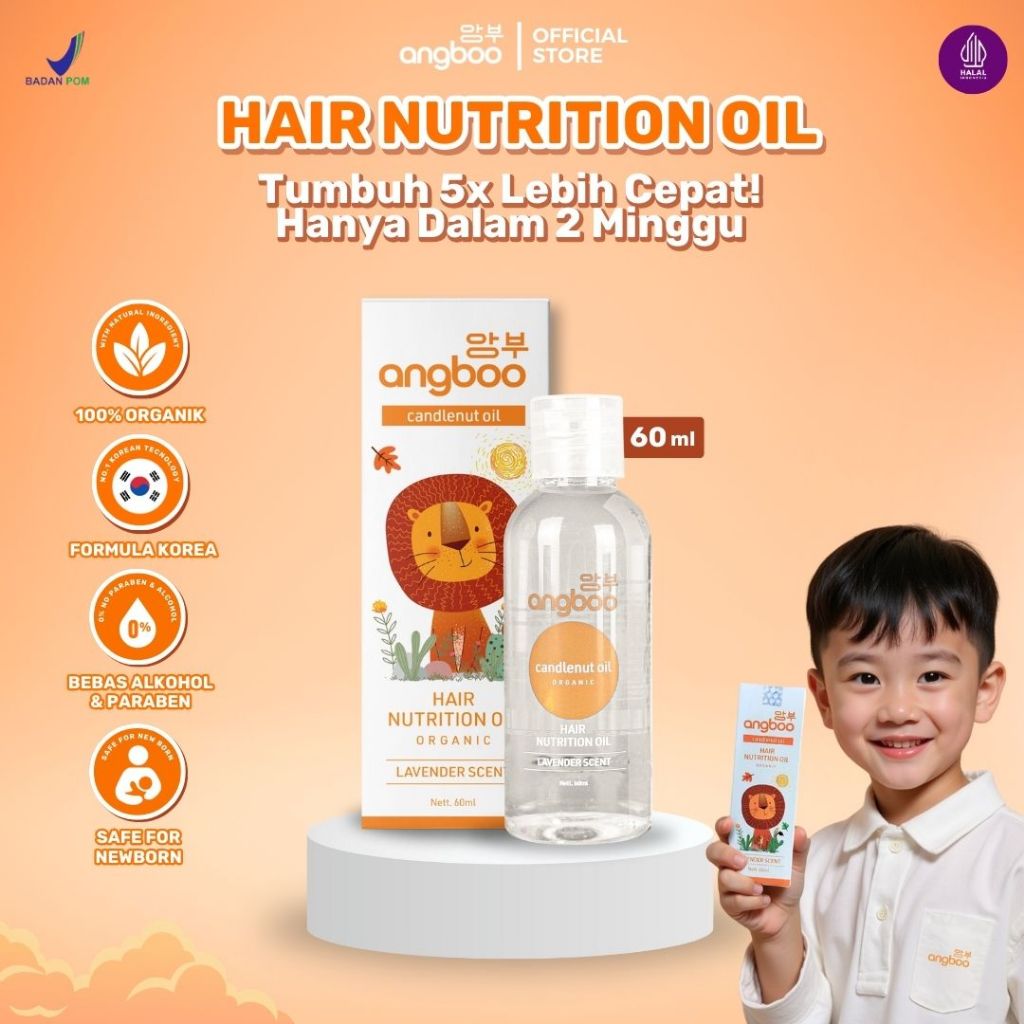 Jual Angboo Hair Oil 60ml | Hair Oil dengan Jojoba & Candlenut Oil Vitamin Rambut Lebat dan ...