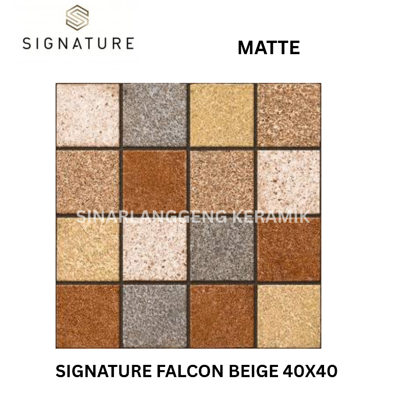 Jual SIGNATURE FALCON BEIGE 40X40 KERAMIK LANTAI | Shopee Indonesia