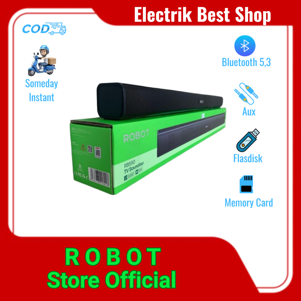 Jual Speaker Robot RB590 Wireless Bluetooth 5.3 Home Theater Dual ...