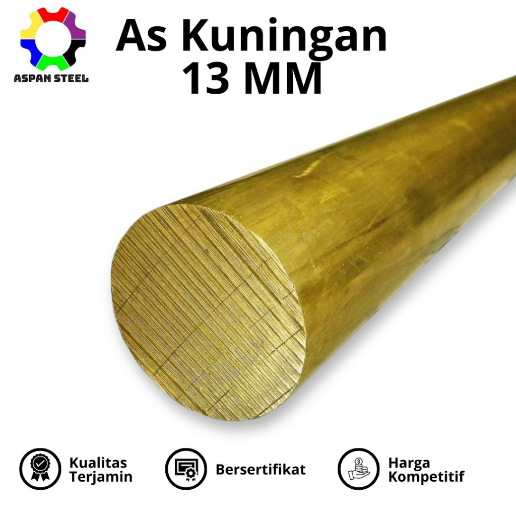 Jual As kuningan 13 mm brass round bar | Shopee Indonesia