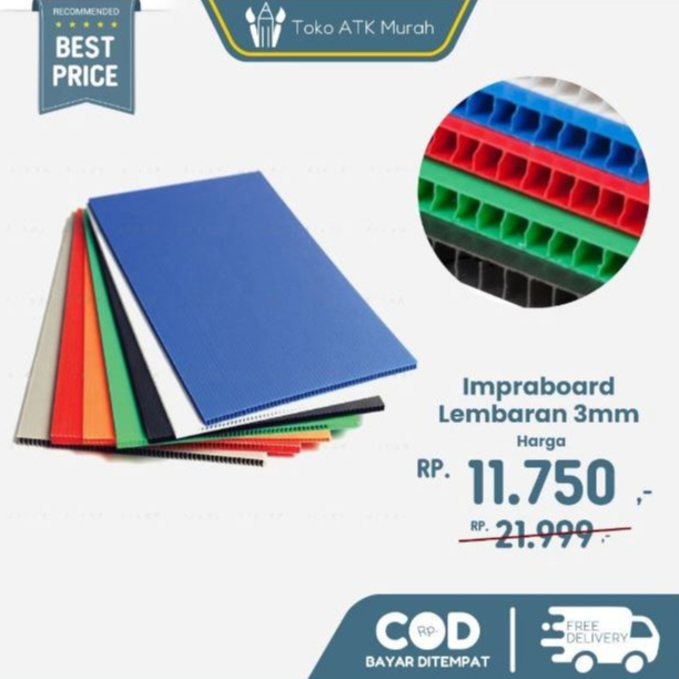 Jual [INSTAN] Infraboard Sheet 3mm Impraboard Lembaran 50x75 cm ...