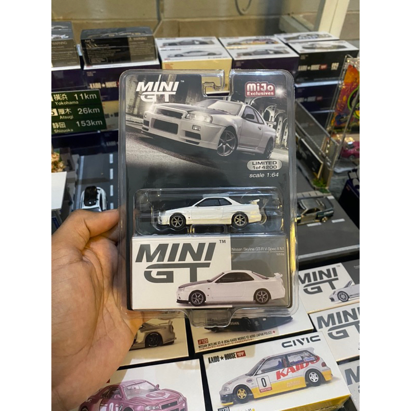 Jual MINI GT (501) Nissan Skyline GT-R V-Spec II N1 White BLISTER ...