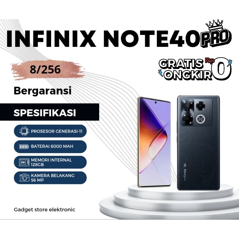 Jual Infinix Note 40 Pro 5G 12/256GB - Up to 24GB Extended RAM - Dimensity 7020 - 6.78” FHD+ 3D ...