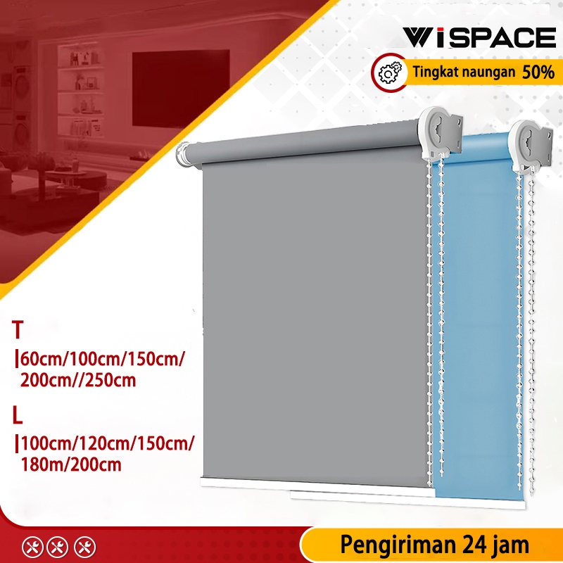 Jual Roller Blind Jendela Blackout Tirai Jendela Gulung Minimalis ...