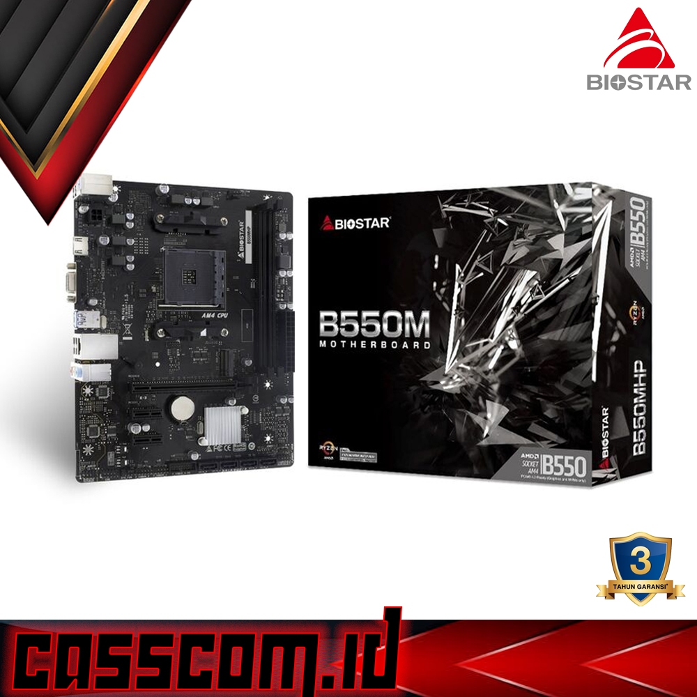 Jual Biostar B550MHP - Motherboard AMD B550 AM4 DDR4 M-ATX | Shopee ...
