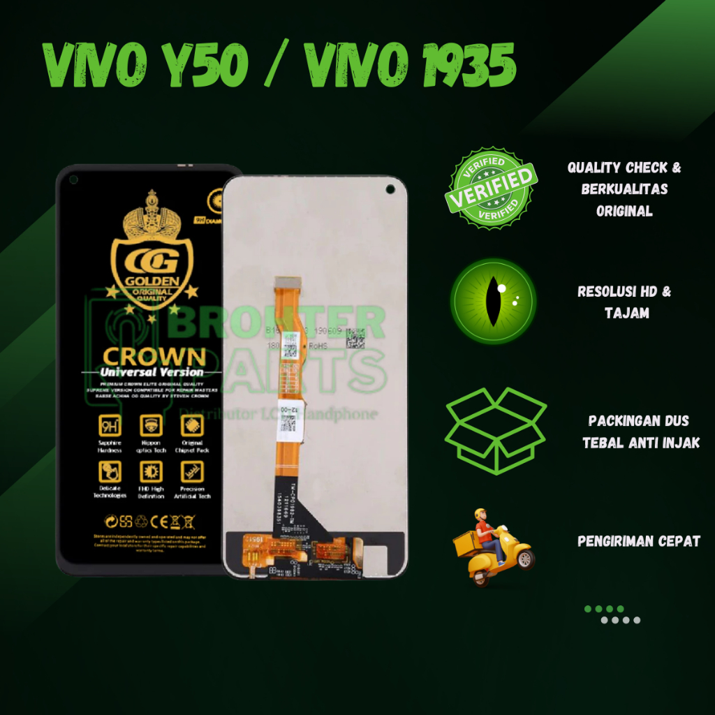 Jual LCD VIVO Y50 / VIVO 1935 TOUCHSCREEN FULLSET COMPLETE | Shopee ...