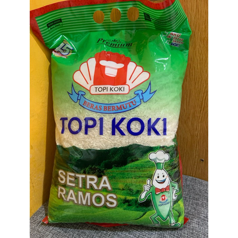 Jual BERAS TOPI KOKI SETRA RAMOS PREMIUM 5kg | Shopee Indonesia