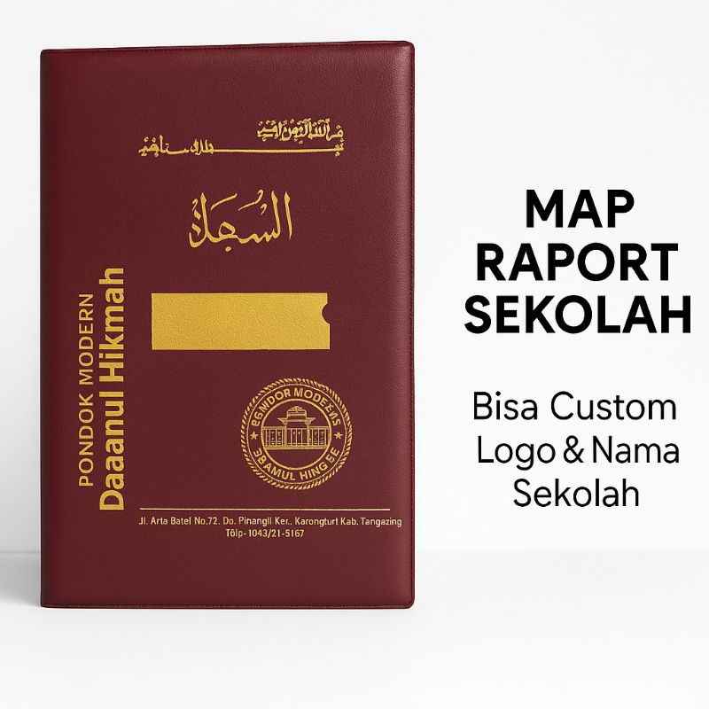 Jual Map Raport Sekolah – Map Raport K13 SD SMP SMA Custom Nama & Logo ...