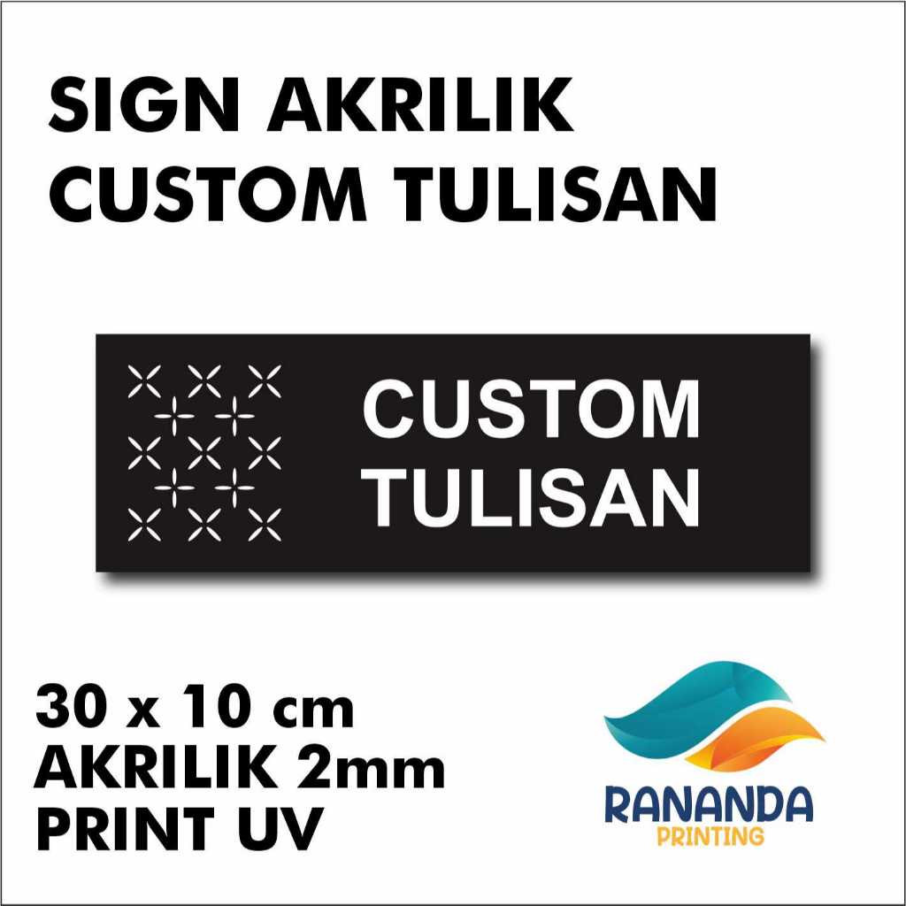 Jual TULISAN AKRILIK | AKRILIK SIGN MOTIF | Shopee Indonesia