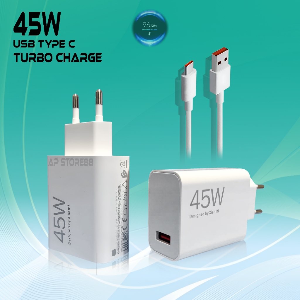 Jual Charger Casan Xiaomi 45W Turbo Charge Poco X7 Redmi Note 14 Pro 5G ...