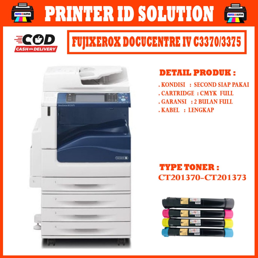 Jual MESIN PRINTER XEROX APEOSPORT DOCUCENTRE-IV A3+ C3370 C3375 XEROX FUJI WARNA | Shopee Indonesia