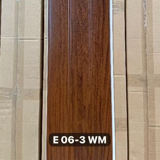 Jual Plafon Pvc Coklat Motif Serat Kayu Doff Lebar 25cm elite E 06-3 WM ...