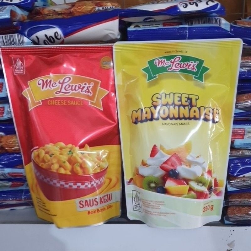 Jual Mc Lewis cheese sauce 250gr/ sweet mayonaise 250gr | Shopee Indonesia