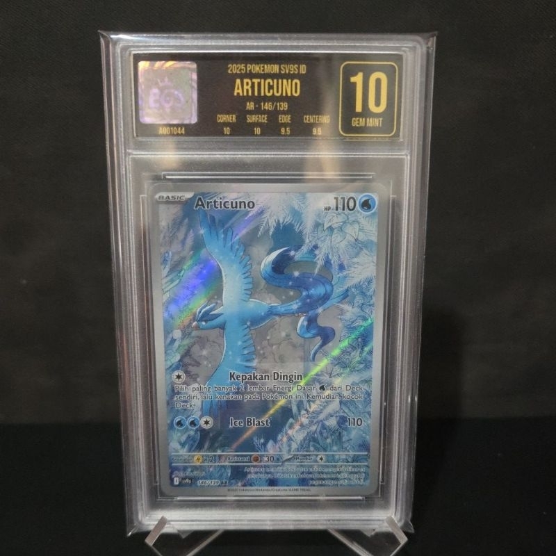 Jual articuno ar egs 10 gem mint grading pokemon indonesia original | Shopee Indonesia