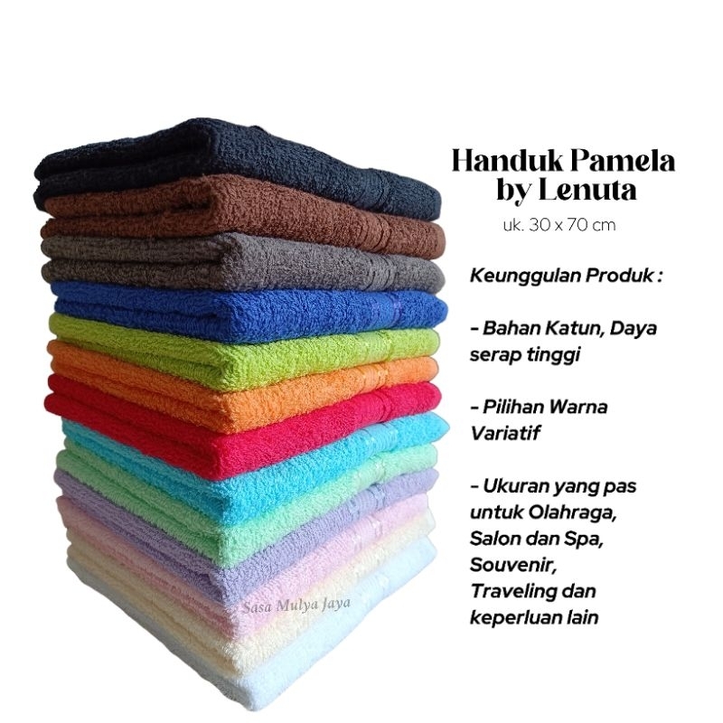Jual Handuk Sport/Muka Pamela uk. 30x70 cm | Shopee Indonesia