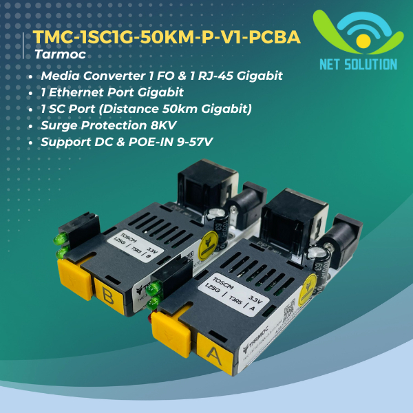 Jual Tarmoc TMC-1SC1G-50KM-P-V1-PCBA | Media Converter HTB GS03 50km 1 ...