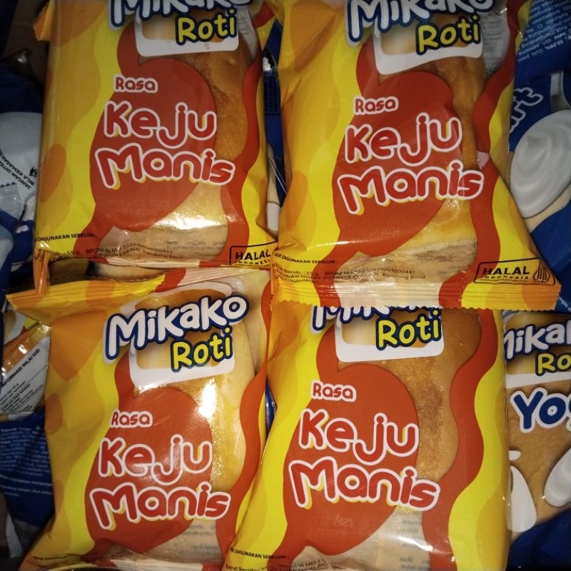 Jual Roti Mikako Roti Rasa Kombinasi Susu dan Stroberi @5 Bungkus ...