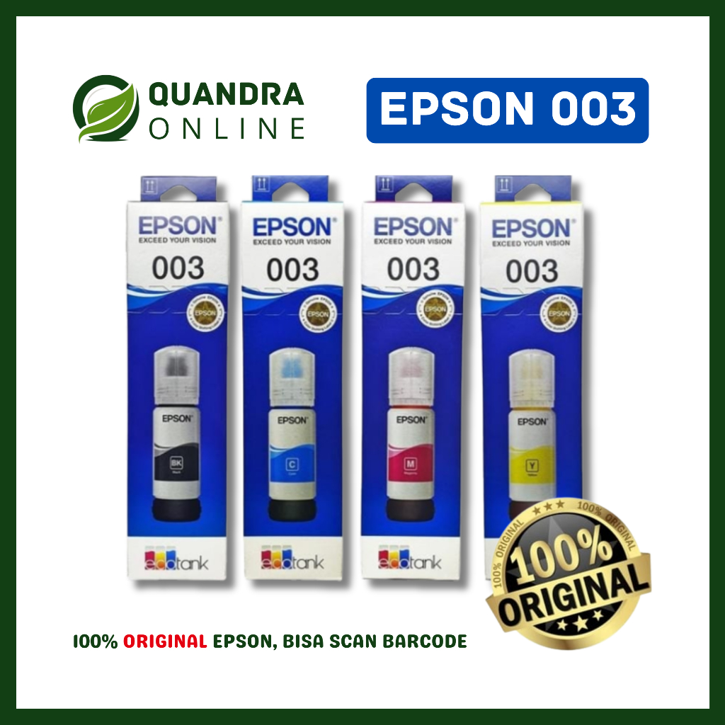 Jual Tinta Printer Epson 003 ORIGINAL | Shopee Indonesia