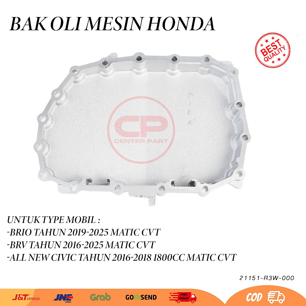 Jual Bak Oli Pan Oil Carter Transmisi Cvt Matik Matic Brio Brv All New ...