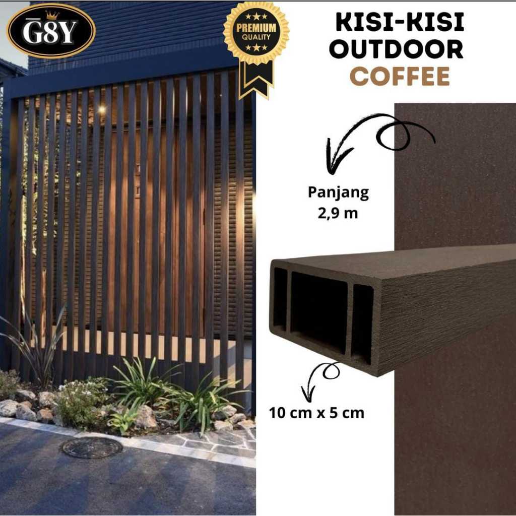 Jual PARTISI HOLLOW WPC - KISI KISI OUDOOR / PEMBATAS RUANGAN CANOPY ...