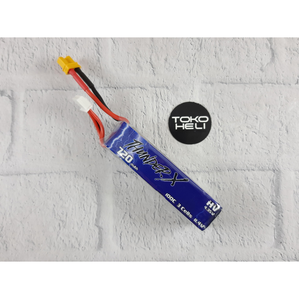 Jual ThunderX 100C 720mah 11.4V 3S Lipo Battery XT30 | Shopee Indonesia