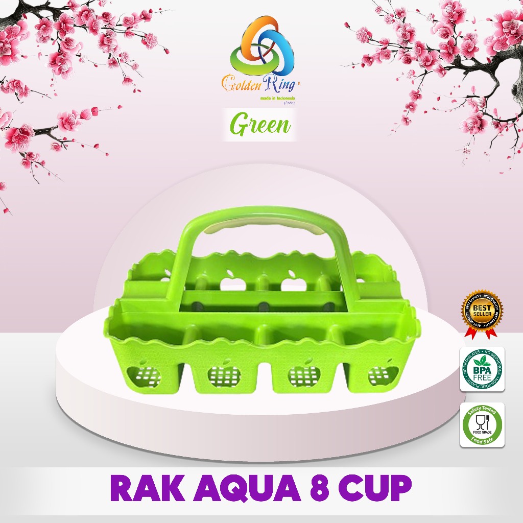 Jual RAK AQUA 8 CUP / Keranjang Botol / Tempat air mineral botol ...