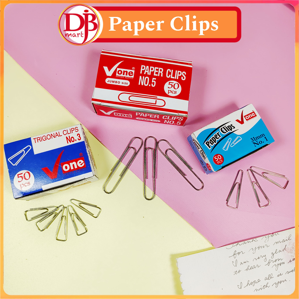 Jual DJB - Paper Clip Merek V - ONE | Klip Kertas Besar | Penjepit ...