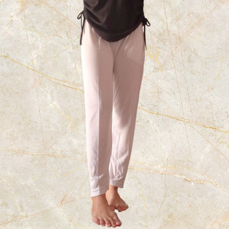 Jual legging warna putih polos murah / grosir celamis panjang dewasa ...