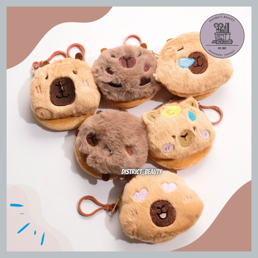 Jual GANTUNGAN KUNCI DOMPET KOIN CAPYBARA BONEKA KEYCHAIN KEYRING POUCH ...